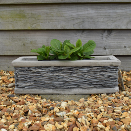 Buy Westcott Ann Slate Trough Planter Large| Bedwen Plants