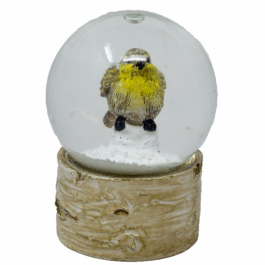 Robin Snow Globe Christmas Decoration